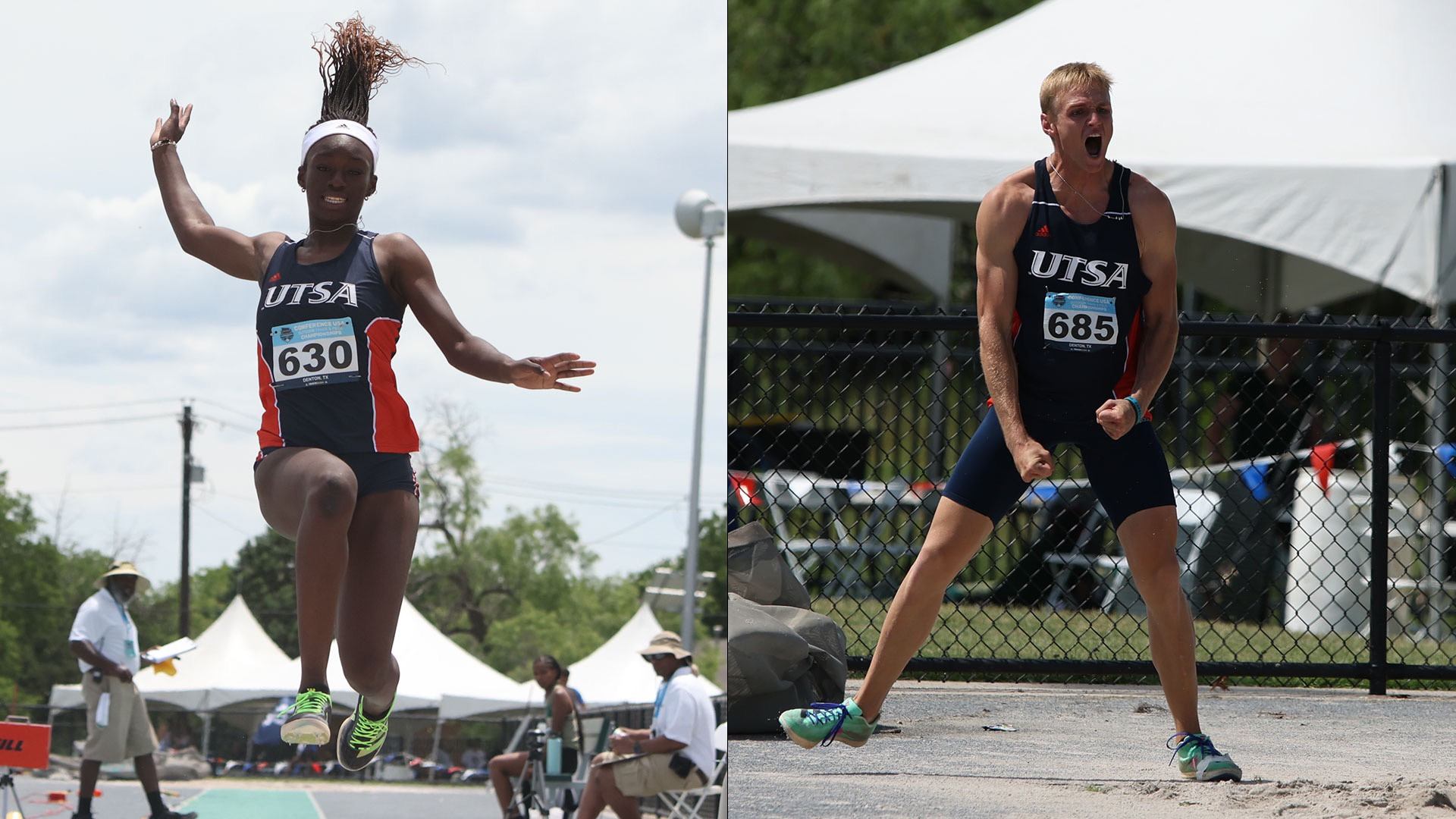 Adamson, Le Roux sweep long jump crowns on Saturday at C-USA Outdoor ...