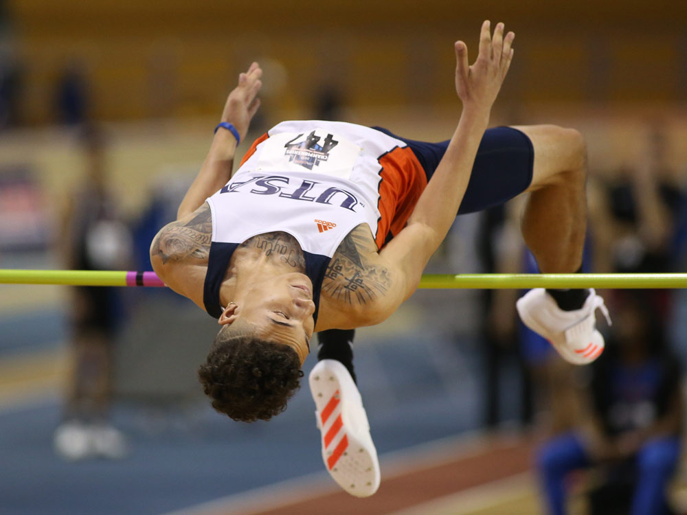 Anderson wins high jump, UTSA in third place after first day of ...