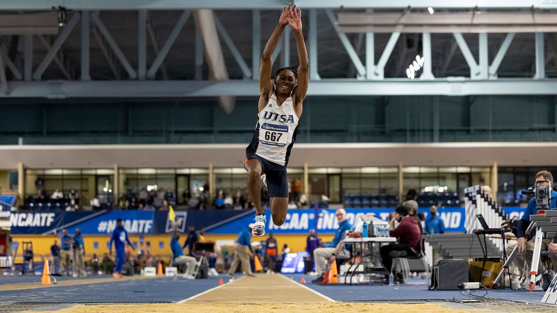 Miller attains All-America status with record-breaking jump at NCAA ...